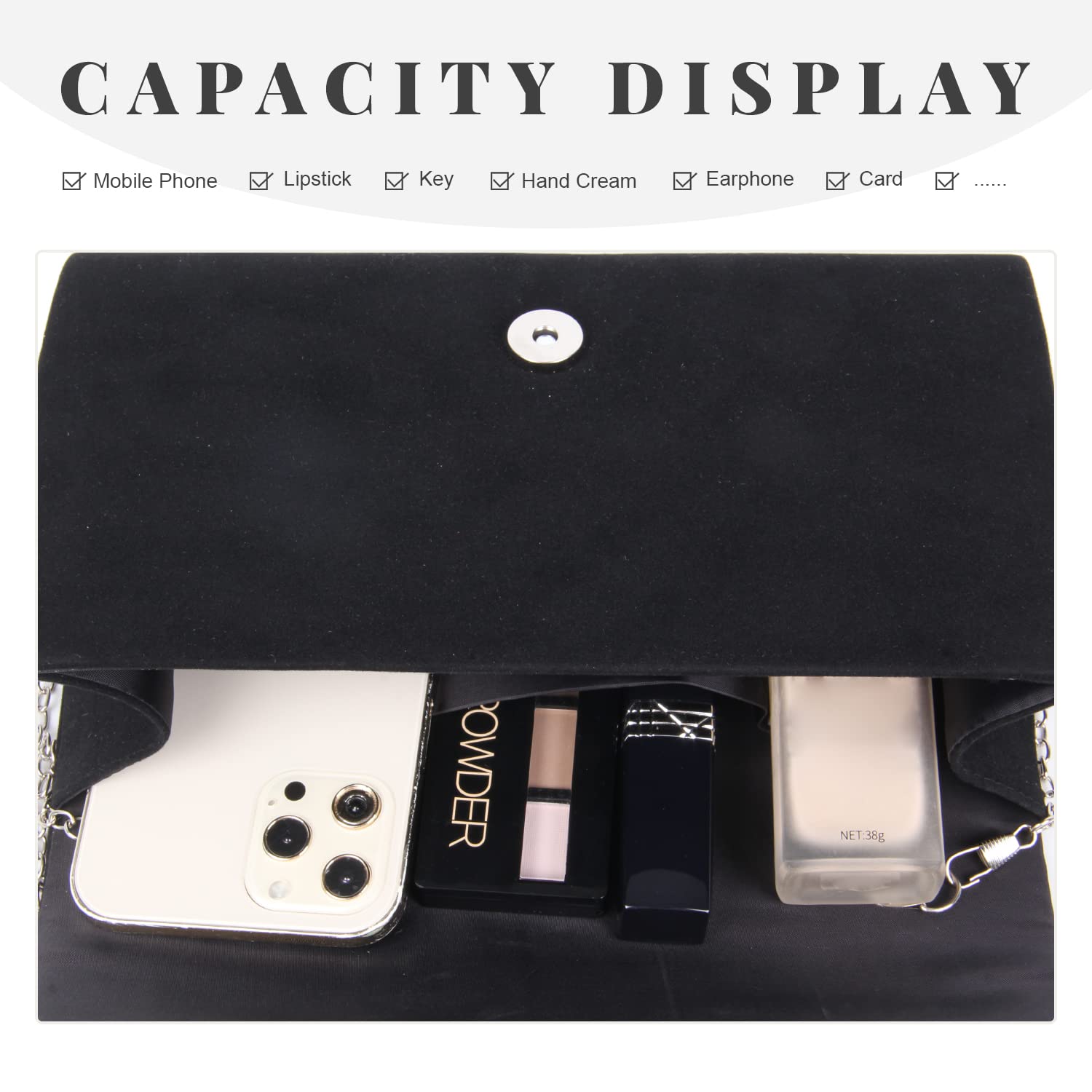 Lanpet Women's Evening Clutch Bags Formal Party Clutches Wedding Purses Cocktail Prom Handbags