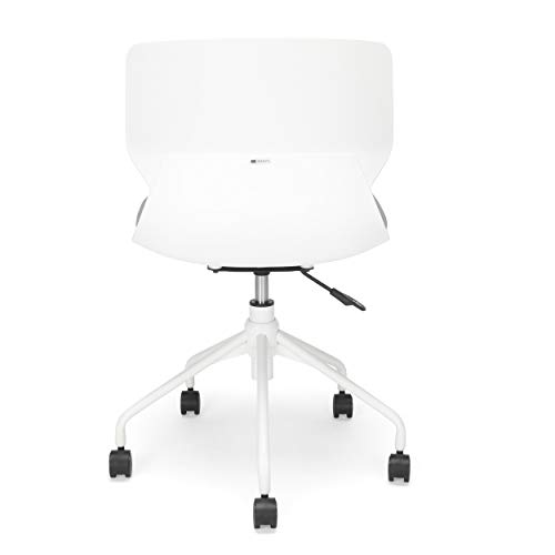 HON Basyx Contempo Light Task, Office Chair, White/Charcoal