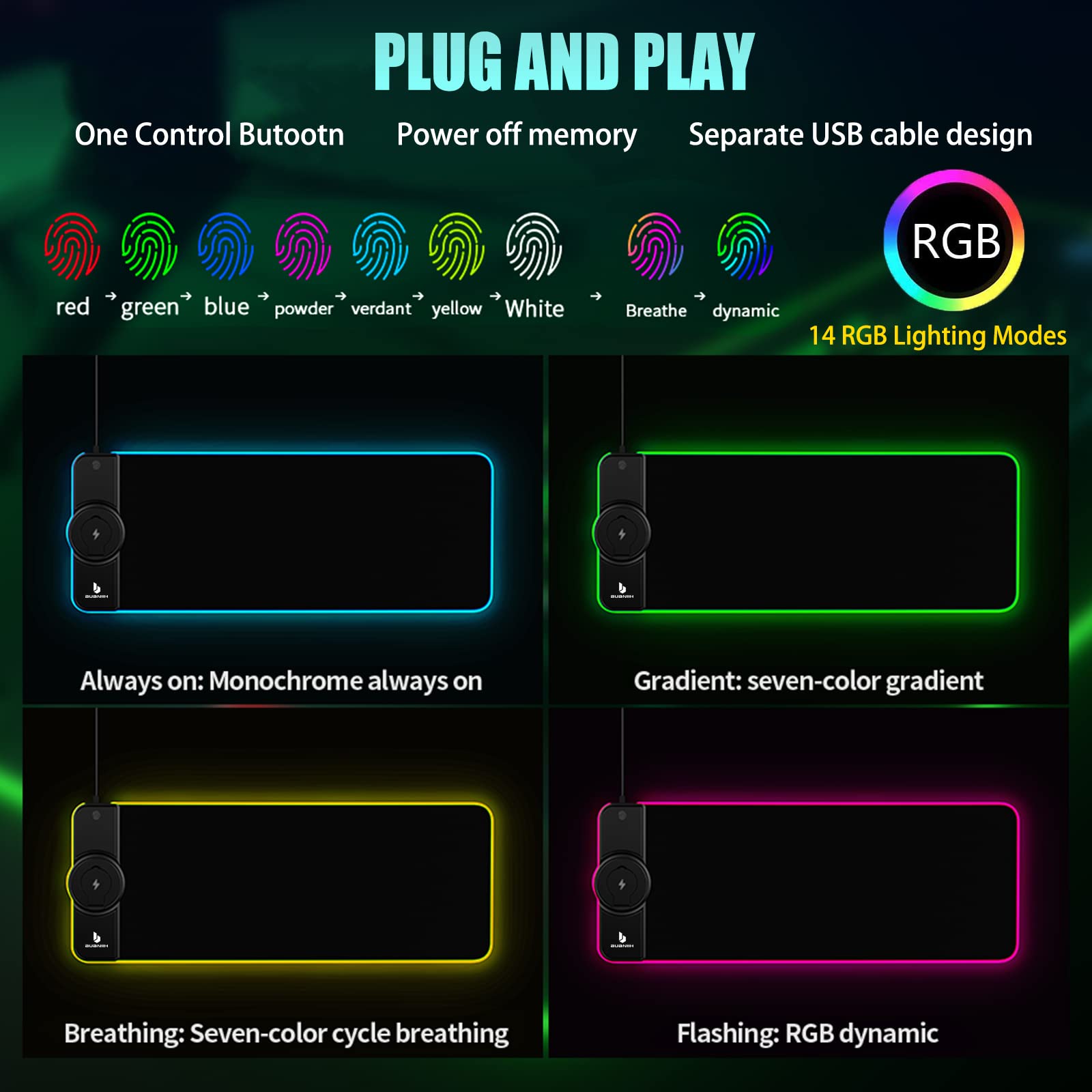 Mouse Pad,Wireless Mouse Pad Charging,Large Mouse Pad,15W Fast Charging,Extened Large Size,10 Lighting Modes for Office Mouse Pad Mobile Phone Devices,Home & Office,31.5"X11.8"(Galaxy)