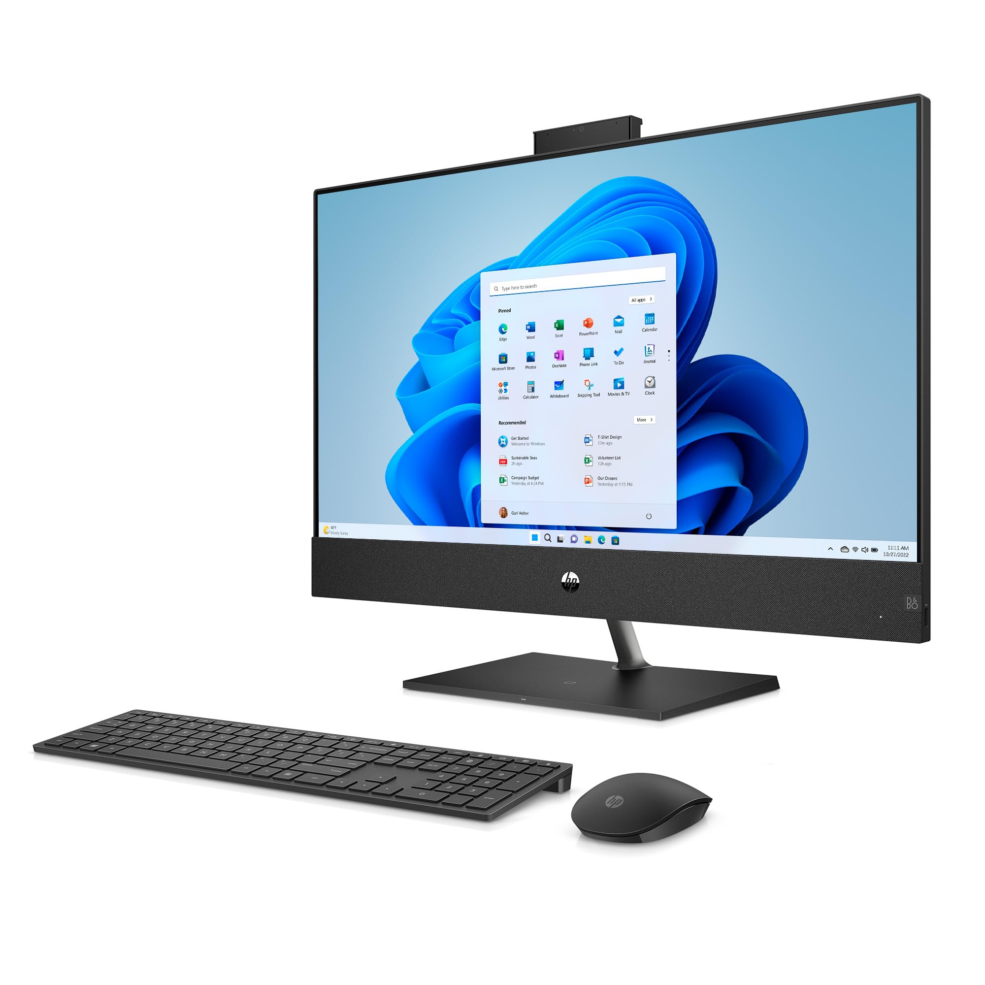 HP Pavilion 27 Touch Desktop 2TB SSD 64GB RAM (Intel 13th gen i7 Processor with 16 cores and Turbo to 4.90GHz, 64 GB RAM, 2 TB SSD, 27-inch FullHD Touchscreen, Win 11) PC Computer All-in-One