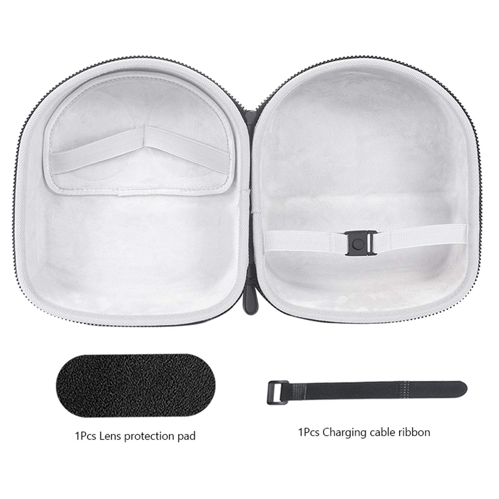 houyifeiqinhu Hard Protective Cover Storage Bag Carrying Case for -Oculus Quest 2 VR Headset Quest 2 VR Headset Bag Gray, 24.5x20x14cm