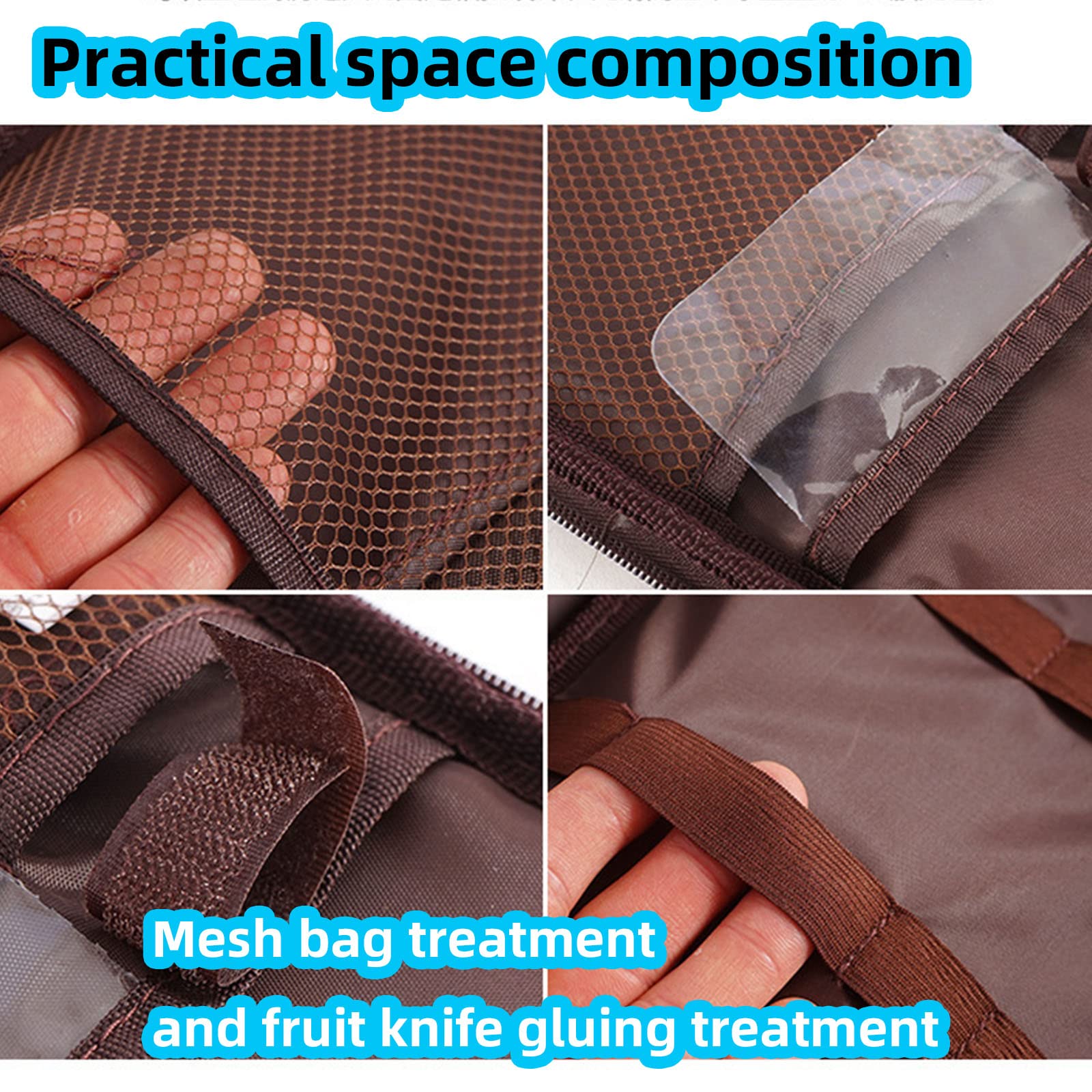 Jaugufiy Chef Knife Bag ,Camping Utensil Bag Portable Silverware Bag Travel Cookware Storage ,Knife Backpack and Waterproof Chef Bag,Tote Picnic BBQ Tableware Fork Spoon Chopsticks Organizer (Green)