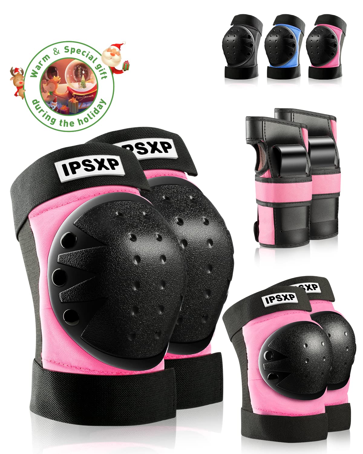 IPSXP Knee Pads Set, Protective Gear for Adult with Knee
