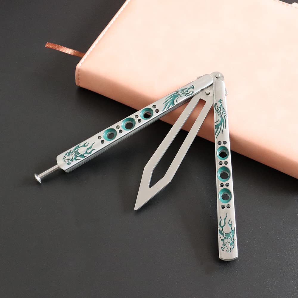 MANCROZ Folding Stainless Steel Trainer Tool,Swing Rotation Training Tool,Symmetric Parallel Stability,100% Safe Strong and Durable(green)
