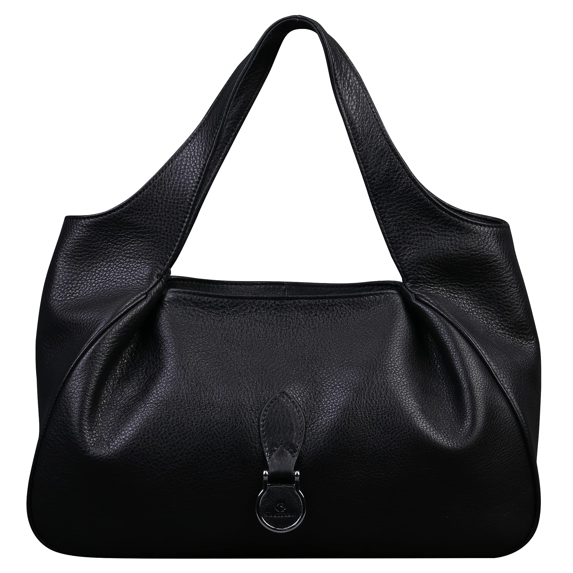 Large Genuine Leather Purses and Handbags for Women, Organized Hobo Bag Top Handle Satchel Soft Retro Shoulder Bag