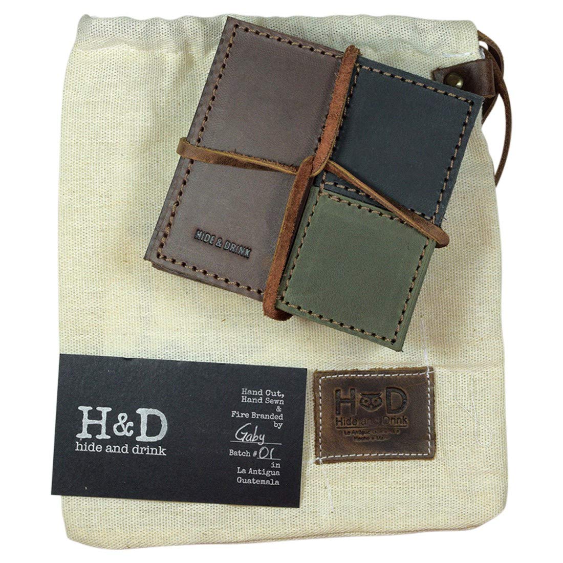 Hide & Drink, Thick Leather Mosaic Coasters (6 Pack), Furniture Protection, Home & Office Accessories, Handmade :: Multicolor