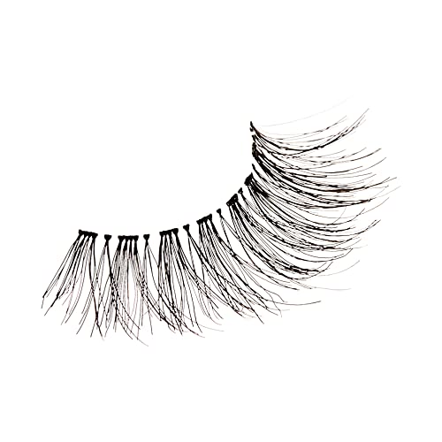 KISS Ever EZ Lashes Double Pack No. 05, Reusable Natural Eyelash Starter Kit, Includes Easy-Angle Applicator and 2 Pairs Human Hair False Eyelashes