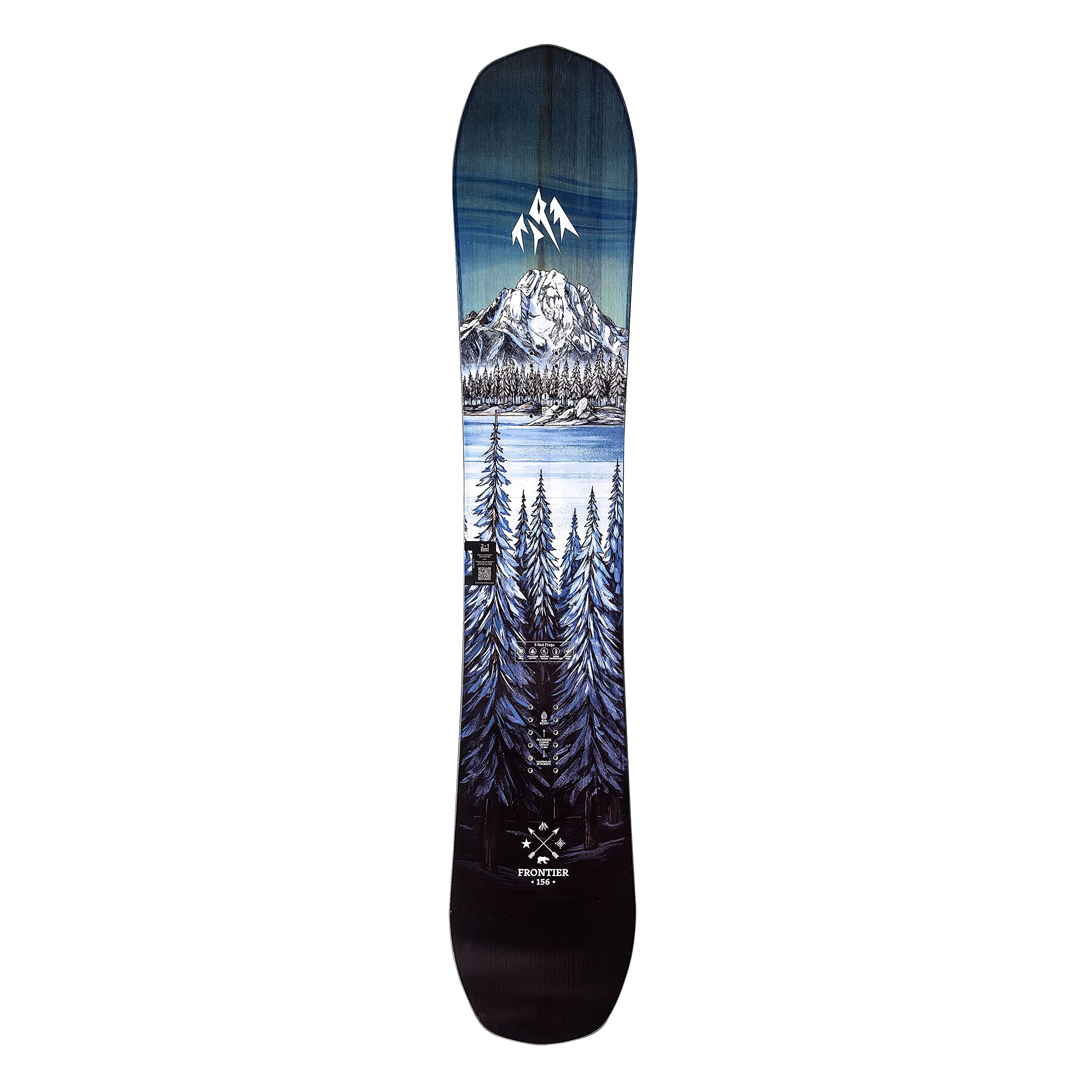 JONES Snowboards Frontier Snowboard, Directional Freeride, 156cm