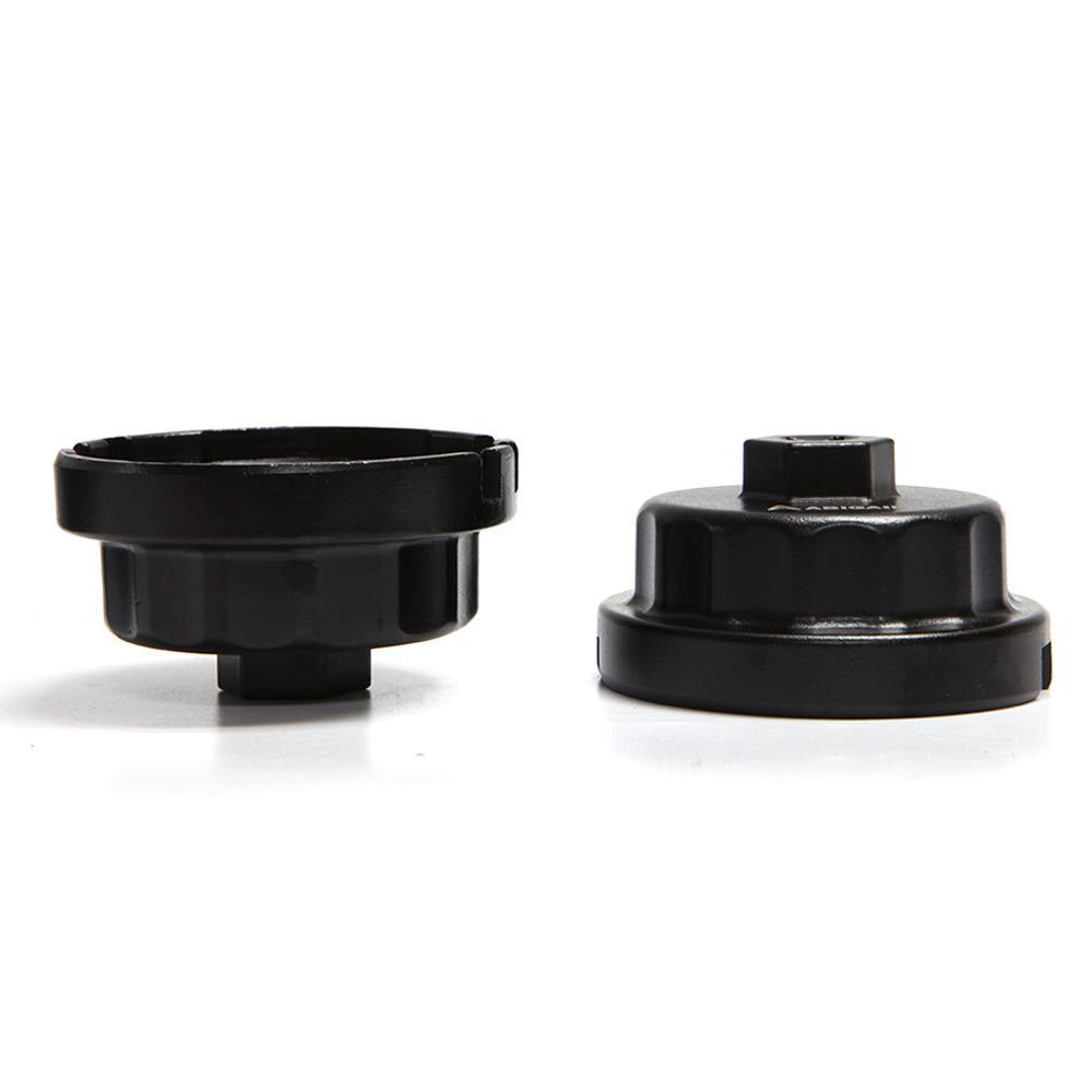 Heavy Duty Oil Filter Wrench Compatible with Toyota,Lexus,RAV4,Camry,Tundra,Highlander,Sienna Oil Filter Cap Removal Socket Tool for 2.5-5.7L Engine with 64mm Cartridge Style Oil Filter Housing
