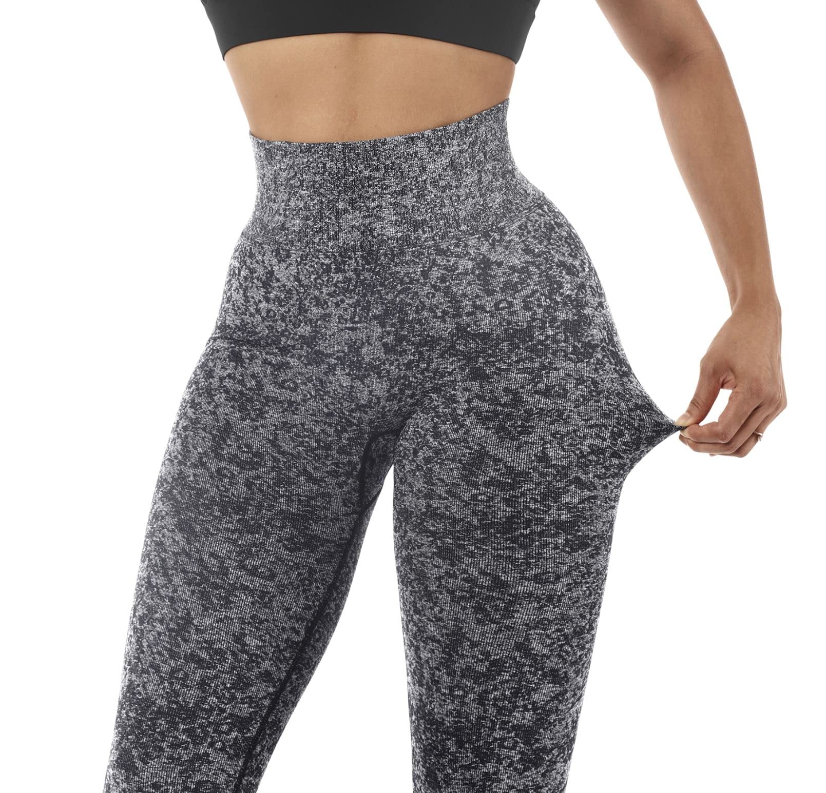 JIHANNA Women's High Waist Workout Gym Vital Seamless Leggings Workout Yoga Pants Stretchy Material (as1, Alpha, s, Regular, Regular, Light Gray)