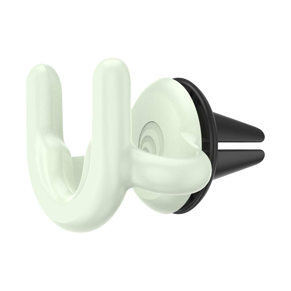 PopSockets PopMount 2: Vent Mount Grips - Glow in The Dark & Flexible Phone Mount & Stand, Phone Tripod Mount, Universal Device Mount - Black