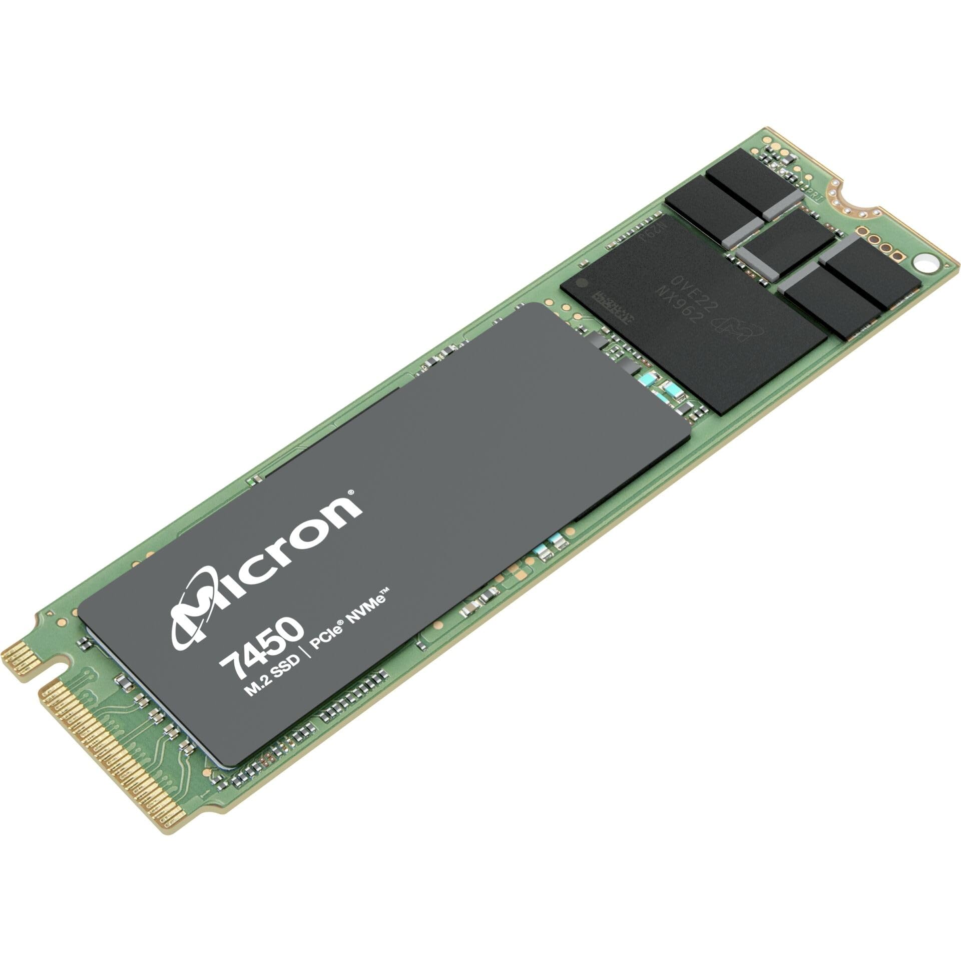 Micron 7450 PRO 960 GB Solid State Drive - M.2 2280 Internal - PCI Express NVMe [PCI Express NVMe 4.0 x4] - Read Intensive - TAA Compliant