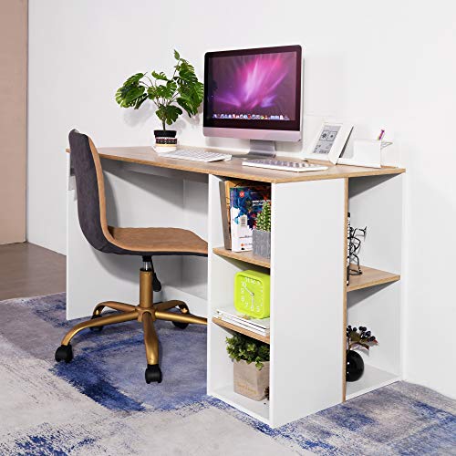 Homy Casa PC Latop Study Table Workstation Home Office Wood computer desk