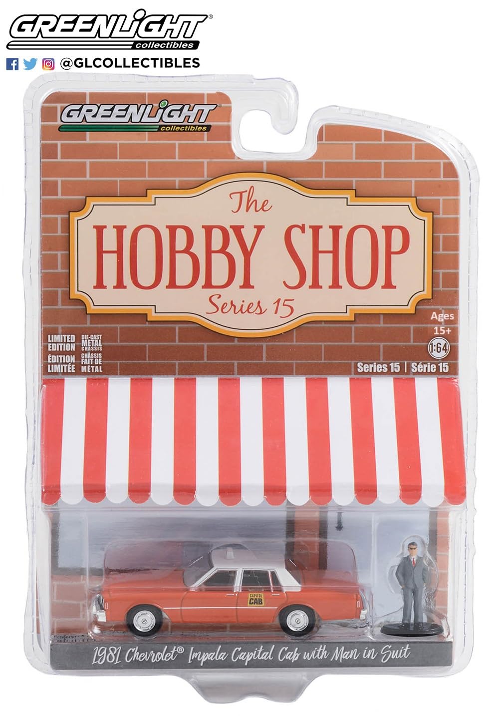 Greenlight 97150-C The Hobby Shop Series 15-1983 Dodge Diplomat with Woman in Dress 1/64 Scale