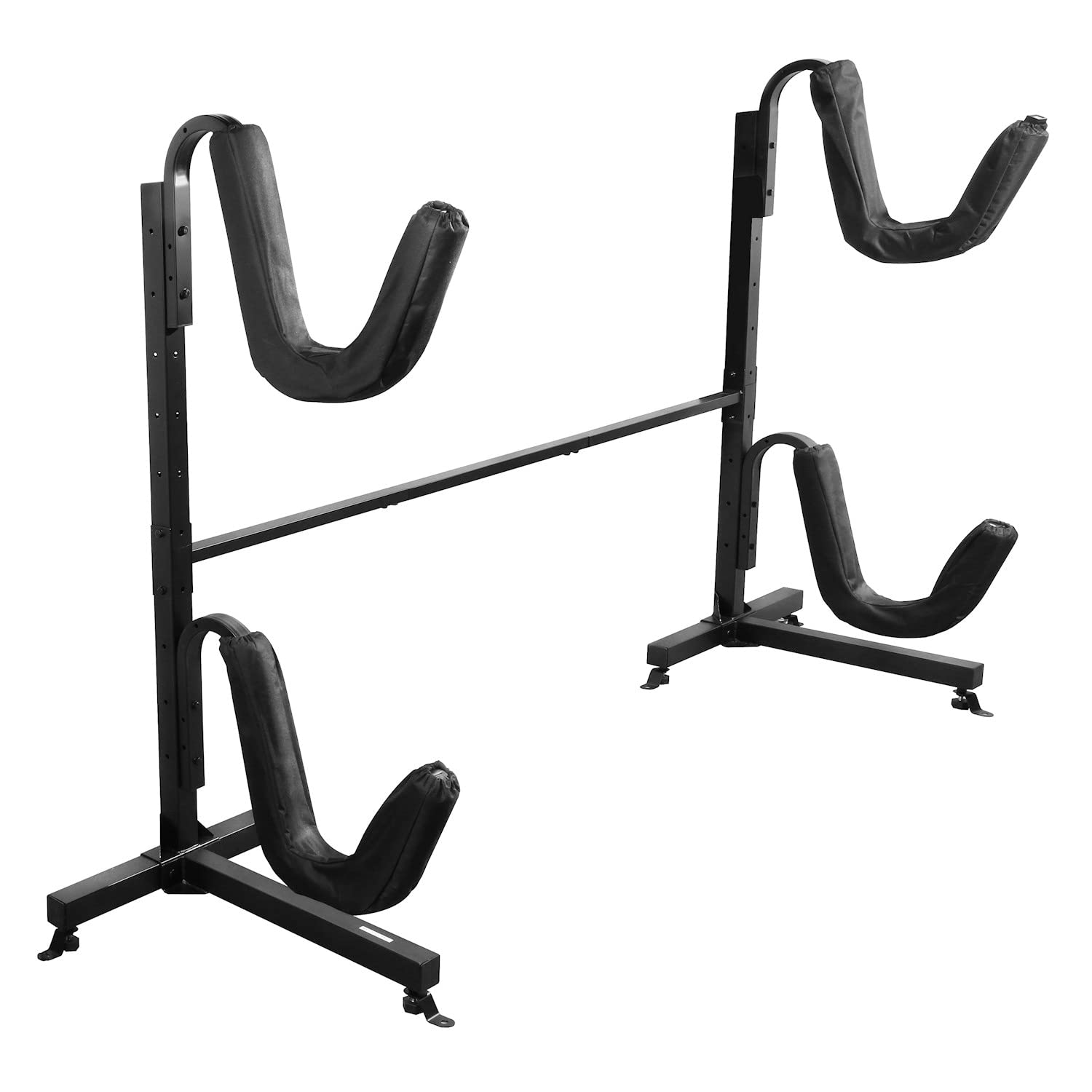 GREAT WORKING TOOLS Kayak Rack - Double Kayak Stand, Heavy Duty Paddleboard and Kayak Accessories, Freestanding or Floor Mount Kayak Storage, Holds 175 lbs.