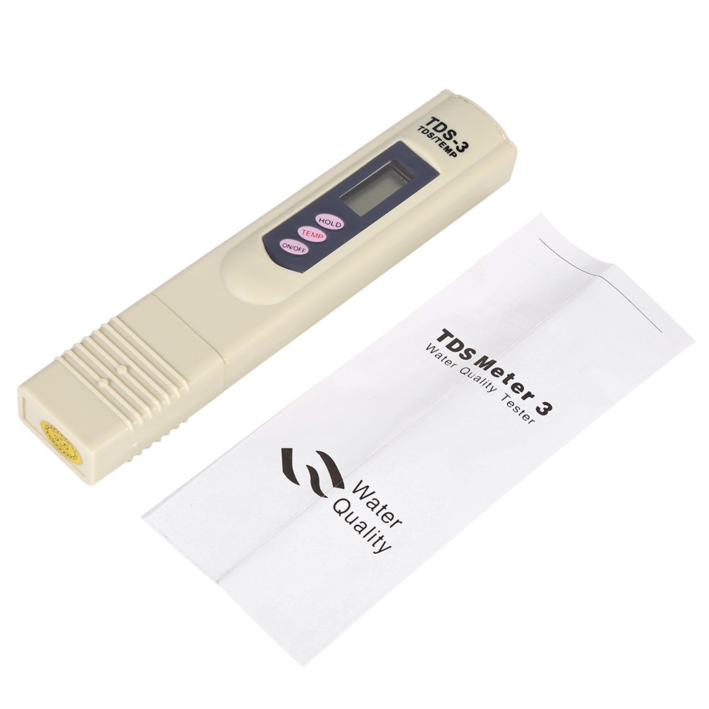MIGONG Ph Tester Digital, Digital LCD Soil Ph Meter Water Quality Testing Pen Tds Meter Tester 0‑9999 Ppm Temp Portable for Water Laboratories CDC The Aquaculture Industry (Grey)