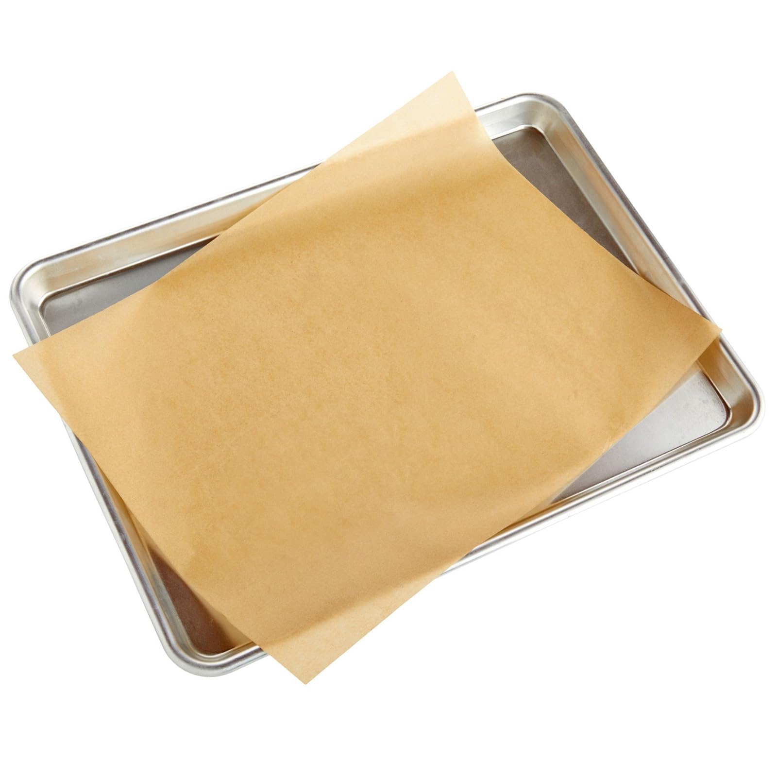 Juvale 200-Pack Precut Parchment Paper Sheets 12 x 16 inches, Unbleached Brown Nonstick Liners for Half Sheet Pan for Baking, Cooking, Grilling, Air Fryer, Steaming, and Wrapping Food, Heavy Duty