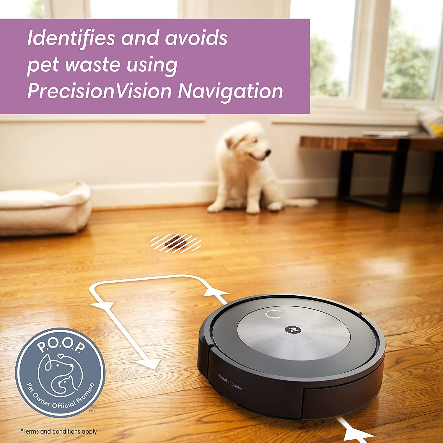 iRobot® Roomba® j7 (7150) Wi-Fi® Connected Robot Vacuum - Smart Mapping, Works with Alexa, Ideal for Pet Hair, Carpets, Hard Floors Bundle With (+2 Extra Edge-Sweeping Brushes) (3 Items)