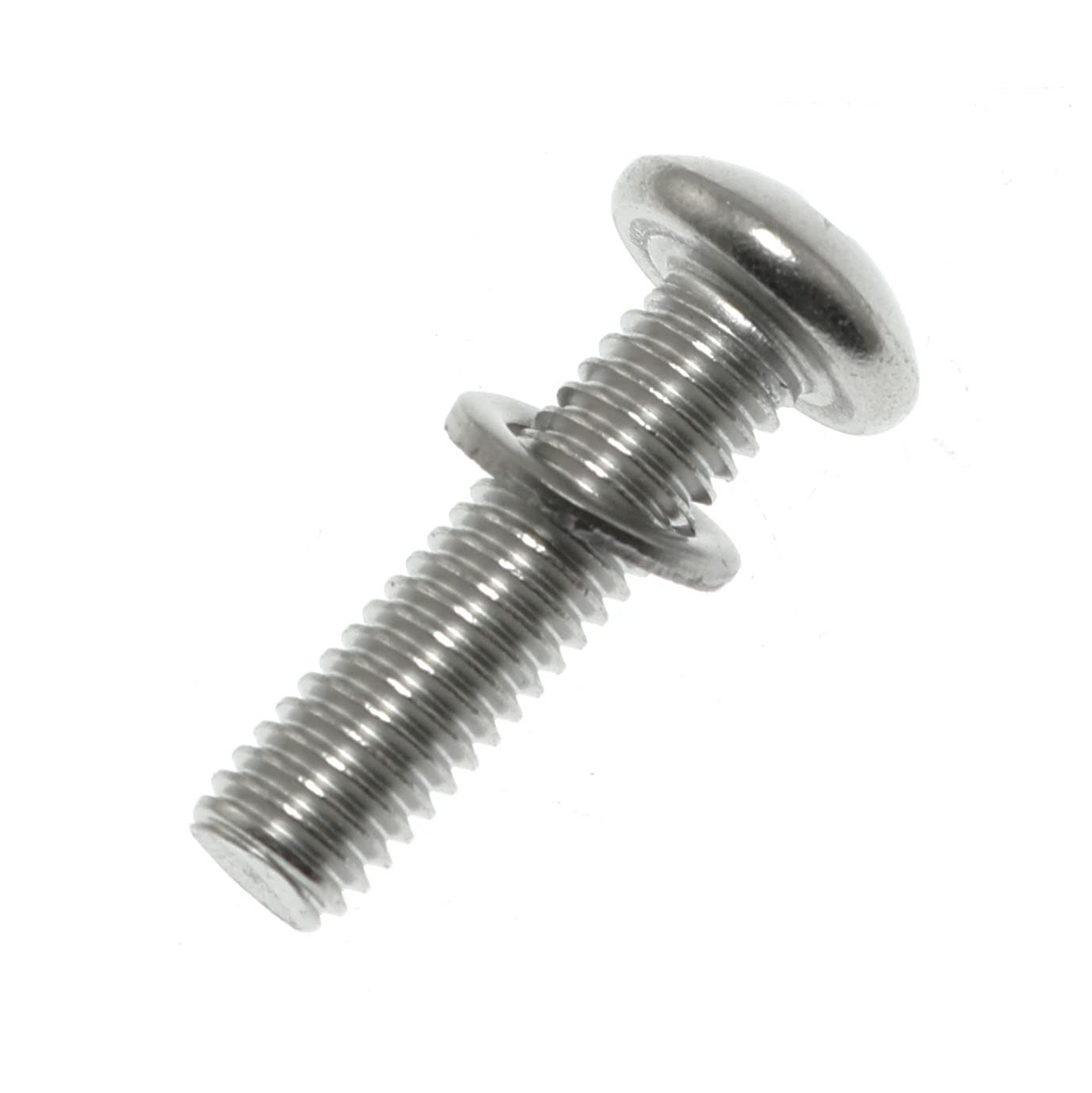 Maxmoral 25PCS Standard Size 10/32 Rack Screws with Washers, Rack Mount Screws Rack Server Screws Rack Rail Screw or Routers Cabinet Installation Enclosure, 3/4 Inch