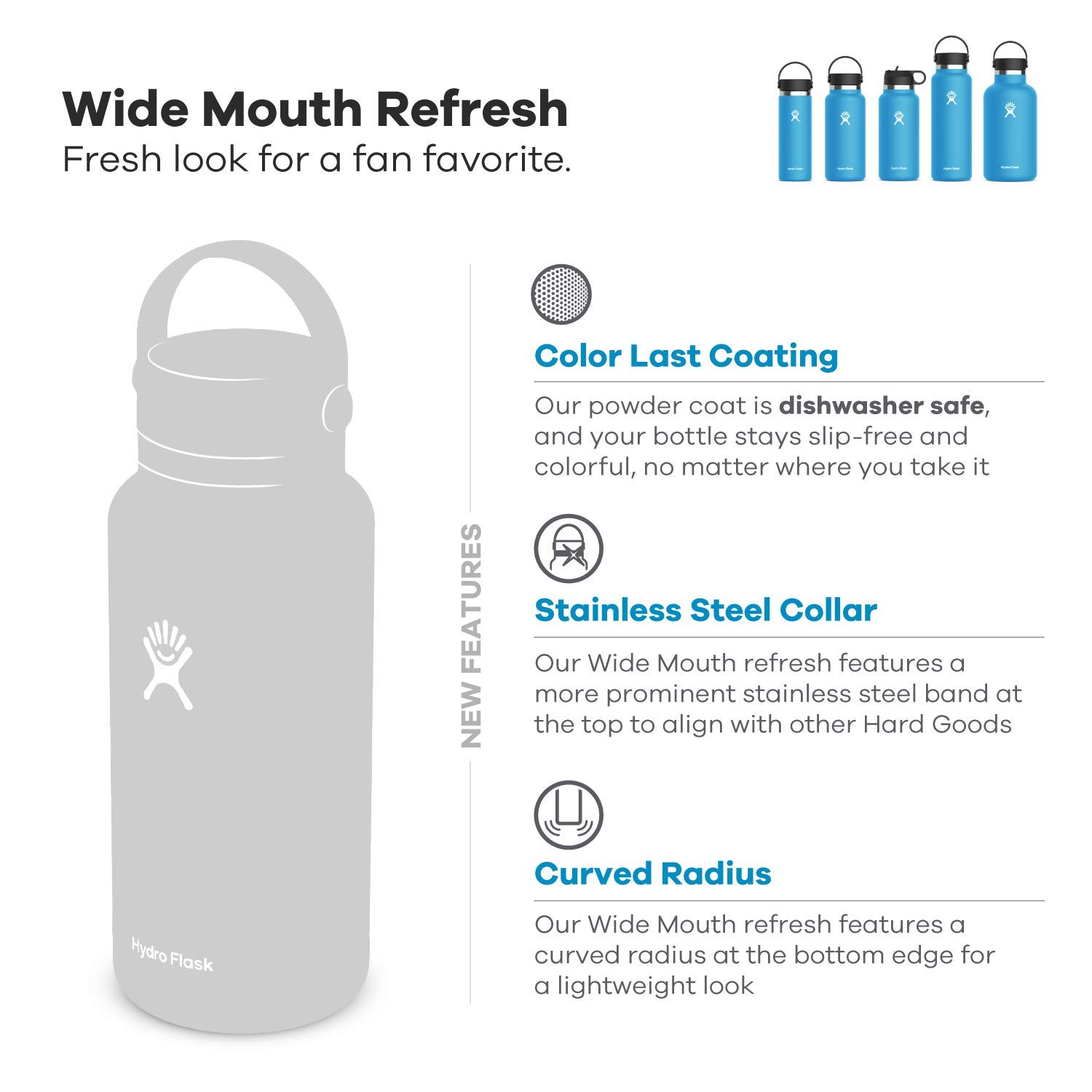 Hydro Flask Wide Mouth Bottle with Flex Cap