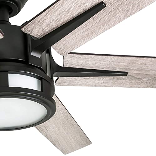 Honeywell Ceiling Fans Kaliza, 56 Inch Indoor Modern LED Ceiling Fan with Light and Remote Control, Dual Mounting Options, 6 Blades with Dual Finish, Reversible Motor - 51036-01 - (Bronze)