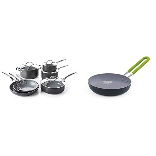 GreenPan Valencia Pro and Mini Healthy Ceramic Nonstick Cookware Set (11 Pieces)