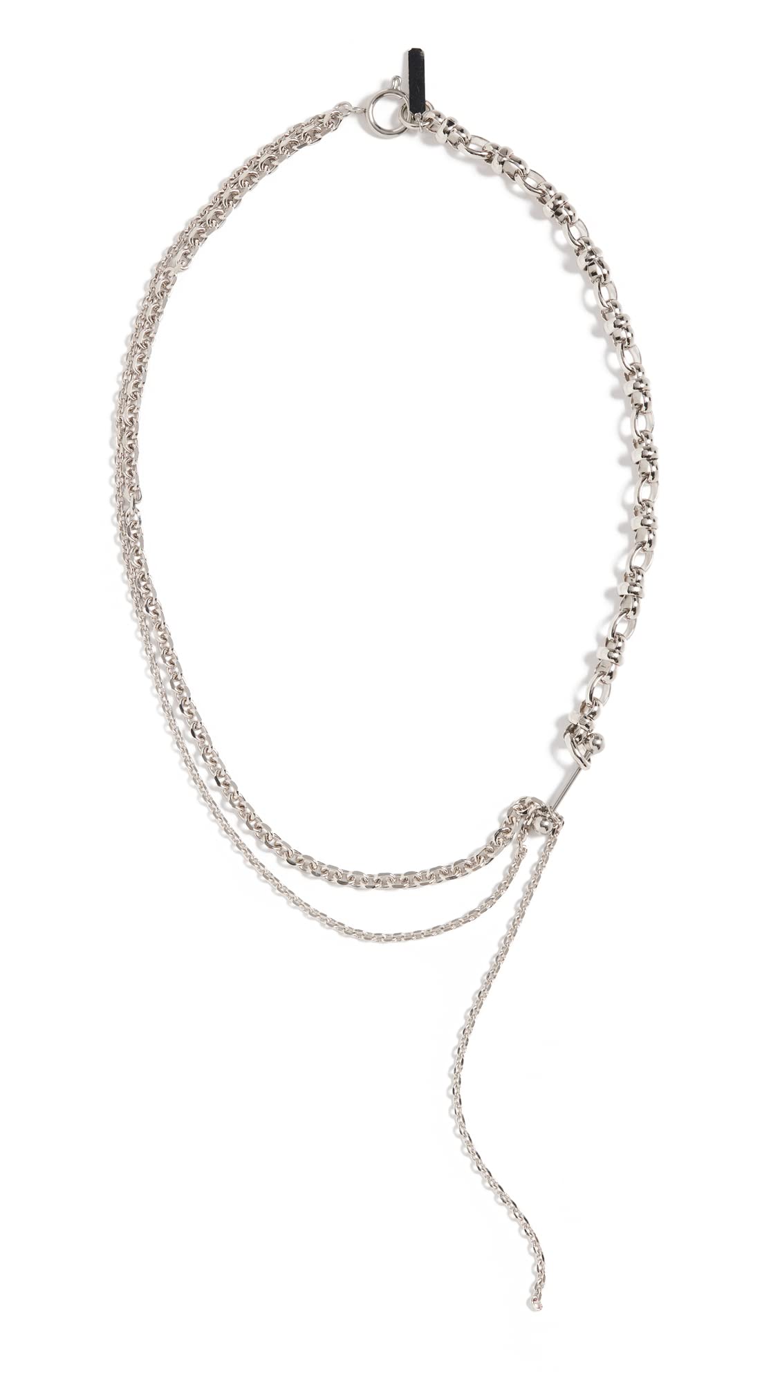 Justine Clenquet Women's Kim Necklace, Palladium, Silver, One Size