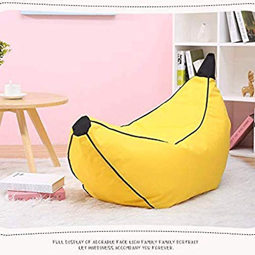 HEWEI Banana Lazy Sofa, Floor Chair Adjustable Gaming Chair Folding Sofa for Home Office Toddler Beanbag Lazy Sofa