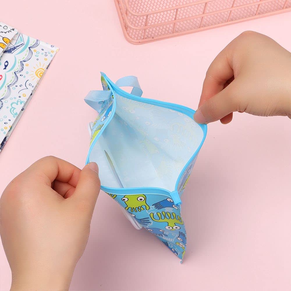 Portable Refillable Wet Wipe Container,Reusable Wet Wipe Pouch,Wipe Dispenser Container,Baby Travel Wet Wipe Holder Wipes Case(1)