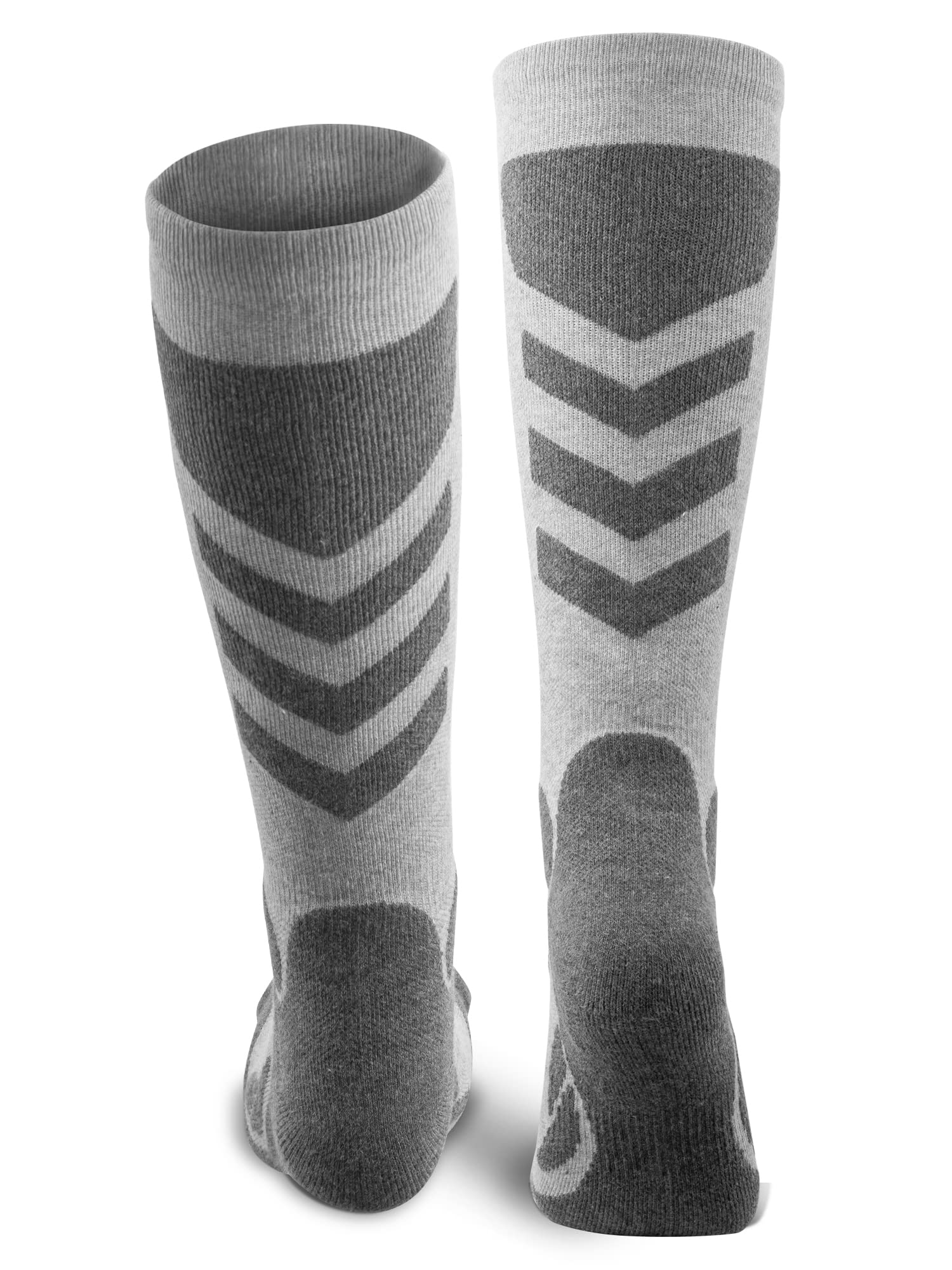 Kayzadd Skiing Socks for Men, Cold Weather Hiking Snowboarding Socks Thermal Knee High Warm Socks