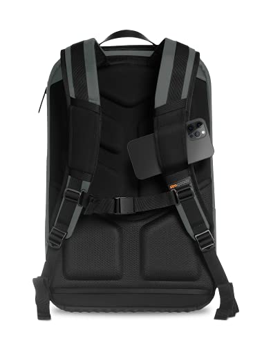 STM Dux 30L Premium Tech Backpack - Carry On Travel Laptop Backpack (Fits 17" Laptops) - Customizable Storage Shelves, Water Resistant & Luggage Passthrough - Grey (stm-111-333Q-03)