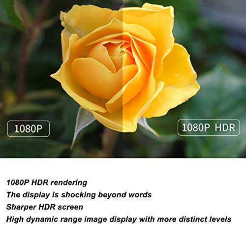 Portable Monitor, Lapotp Monitor Reverse Charge Support Split Screen Dual Channel Speakers 15.6inch Plug and Play for Office