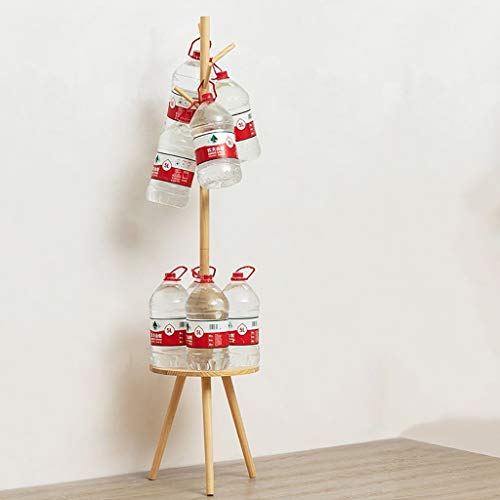 Hongseyijia Coat Racks Multi-Function Coat Racks Free Standing Wood Hall Trees for Hallway Bedroom Home Office 172cm