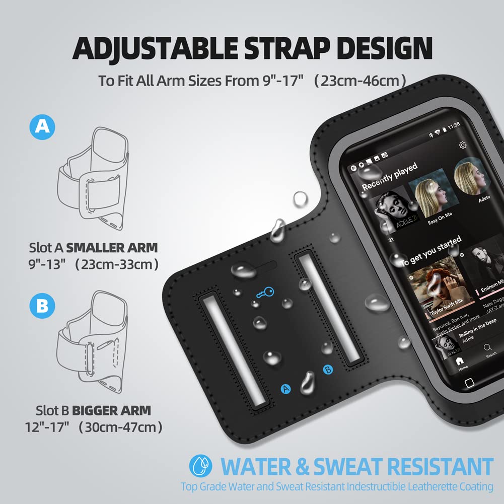Innioasis Water Resistant MP3 Player Armband Case Running Holder for G1 MP3 Player Adjustable Strap & Key Pocket