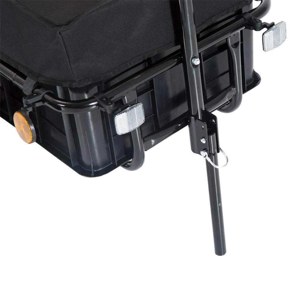 Hype Enclosed Bicycle Cargo Trailer, Black