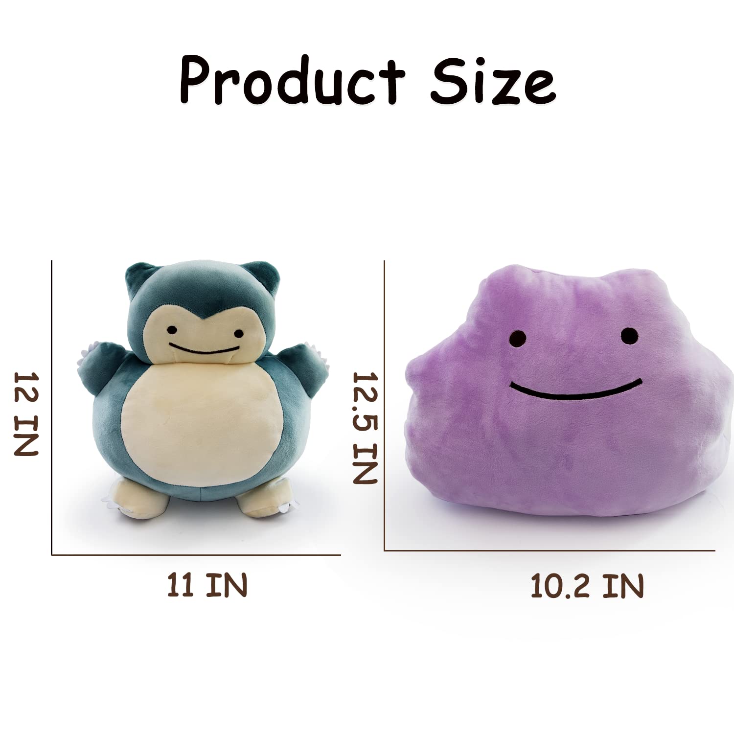 Maikerry Magic Jumbo 13.7'' Plush Changeable Two Style Soft Stuffed Toy Doll Ditto Reversible Figure Pillow