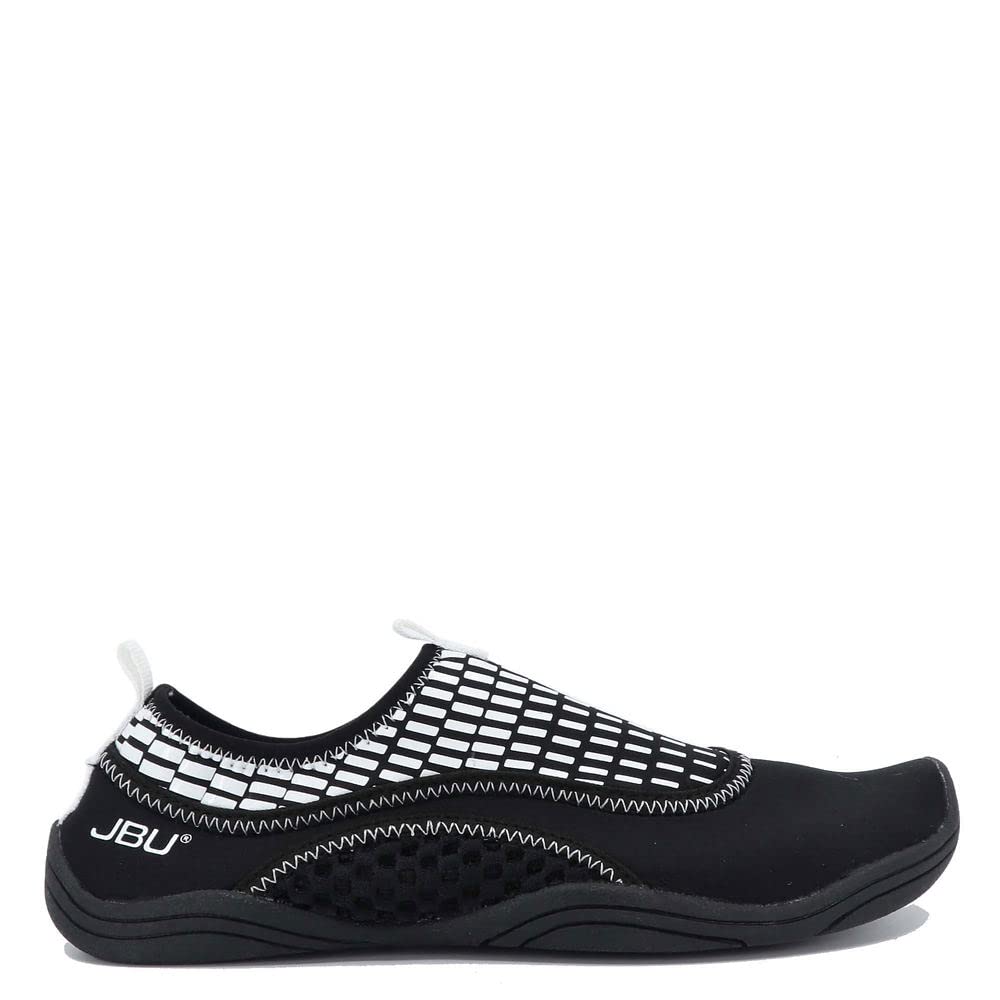 JBU by Jambu Women's Fin Water Ready Shoe, Black/White Print, 8.5