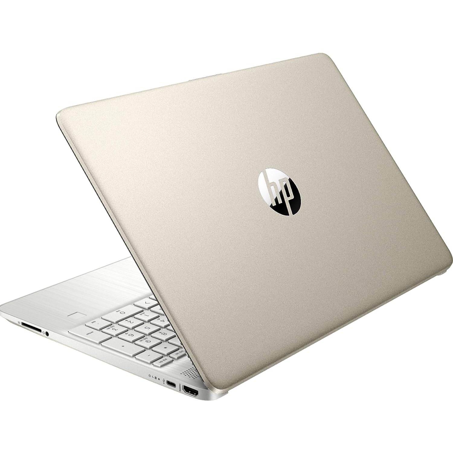 HP Essential Laptop, 15.6" FHD Display, Intel 4-Core Processor, 16GB DDR4 RAM, 1TB SSD, Webcam, Fingerprint Reader, SD Card Reader, RJ-45, HDMI, Wi-Fi, Windows 11 Pro, Gold