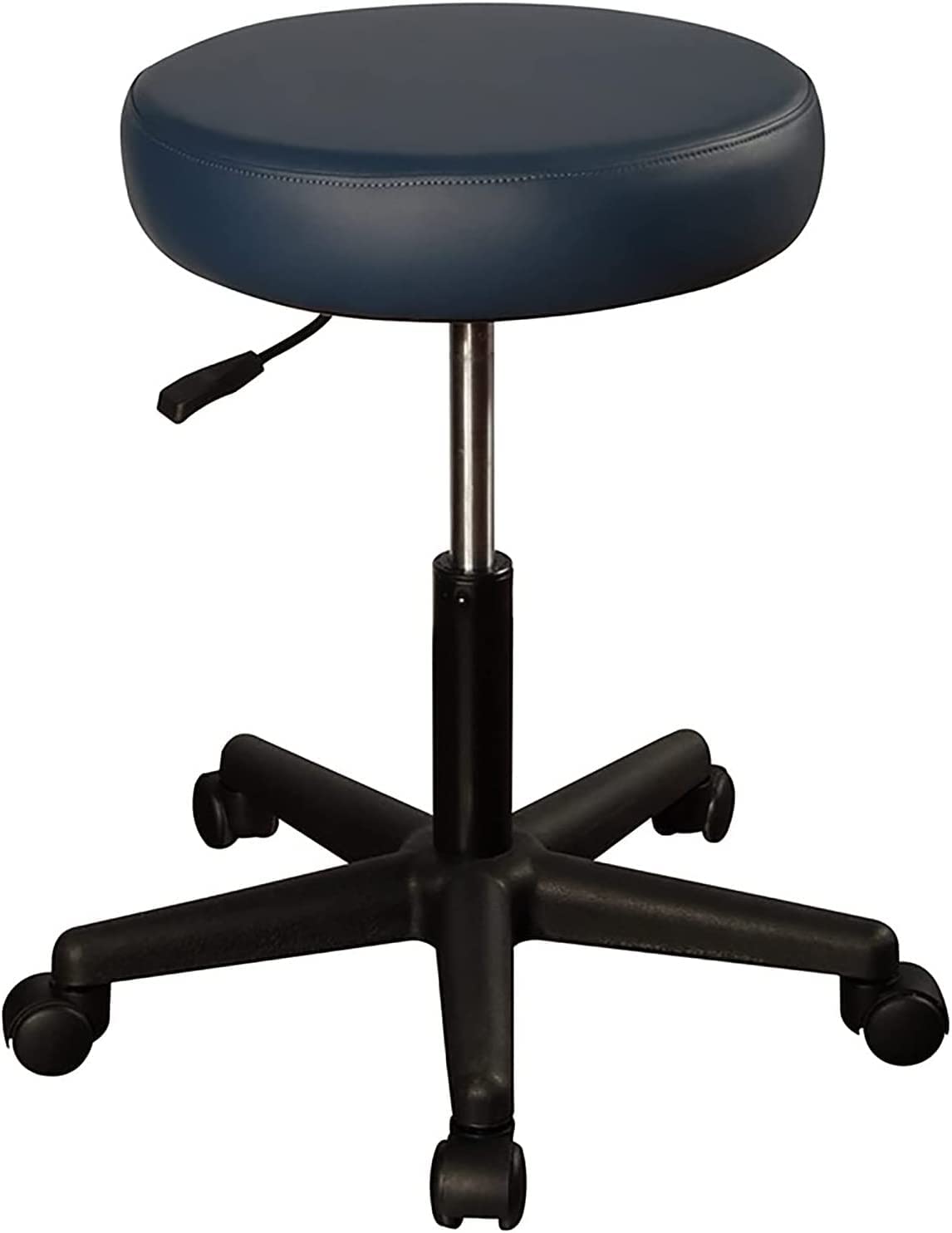Master Massage Adjustable Height Swivel Stools with Wheels,Five Point Dual Swivel Caster Waterproof PU Upholstery Clinic Salon Spa Beauty Stool Chair (Purple)