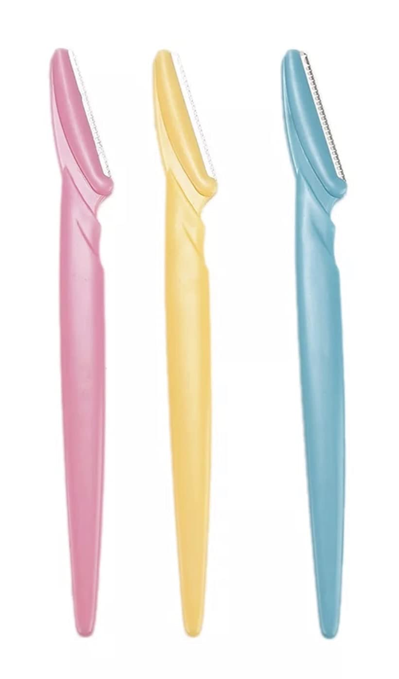 HEETLY Exfoliating Dermaplaning Tool, Eyebrow Razor, Facial Dermaplane Razors Shaver with Precision Cover for Women and Men Pack of 3