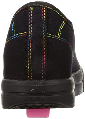 HEELYS Girl's Classic X2 (Little Kid/Big Kid/Adult) Black/Rainbow Logo 13 Little Kid M