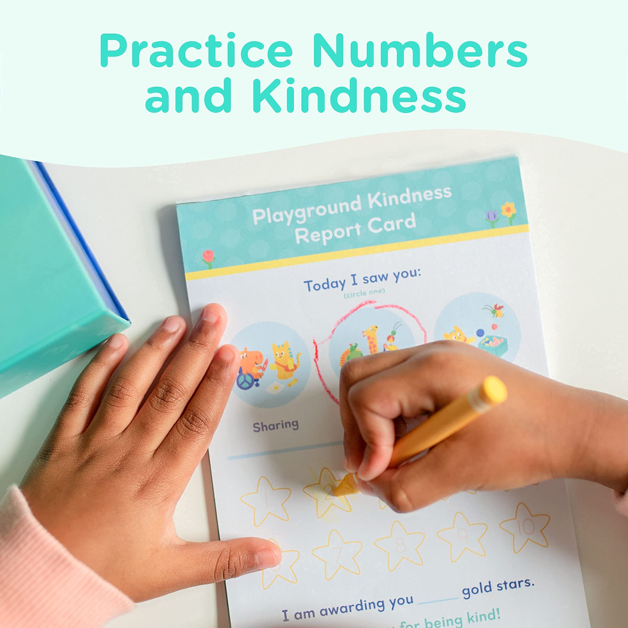HOMER Explore Numbers Kit - Learn and Play Math with Magnetic Board, Games & Activities, Educational Toys for Counting, Addition & Subtraction, Gift for Children Ages 3-6, Pre-School & Kindergarten