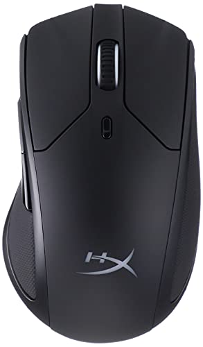 HyperX Pulsefire Dart - Wireless RGB Gaming Mouse, Software-Controlled Customization, 6 Programmable Buttons, Qi-Charging Battery up to 50 hours - PC, PS4, Xbox One Compatible,Black