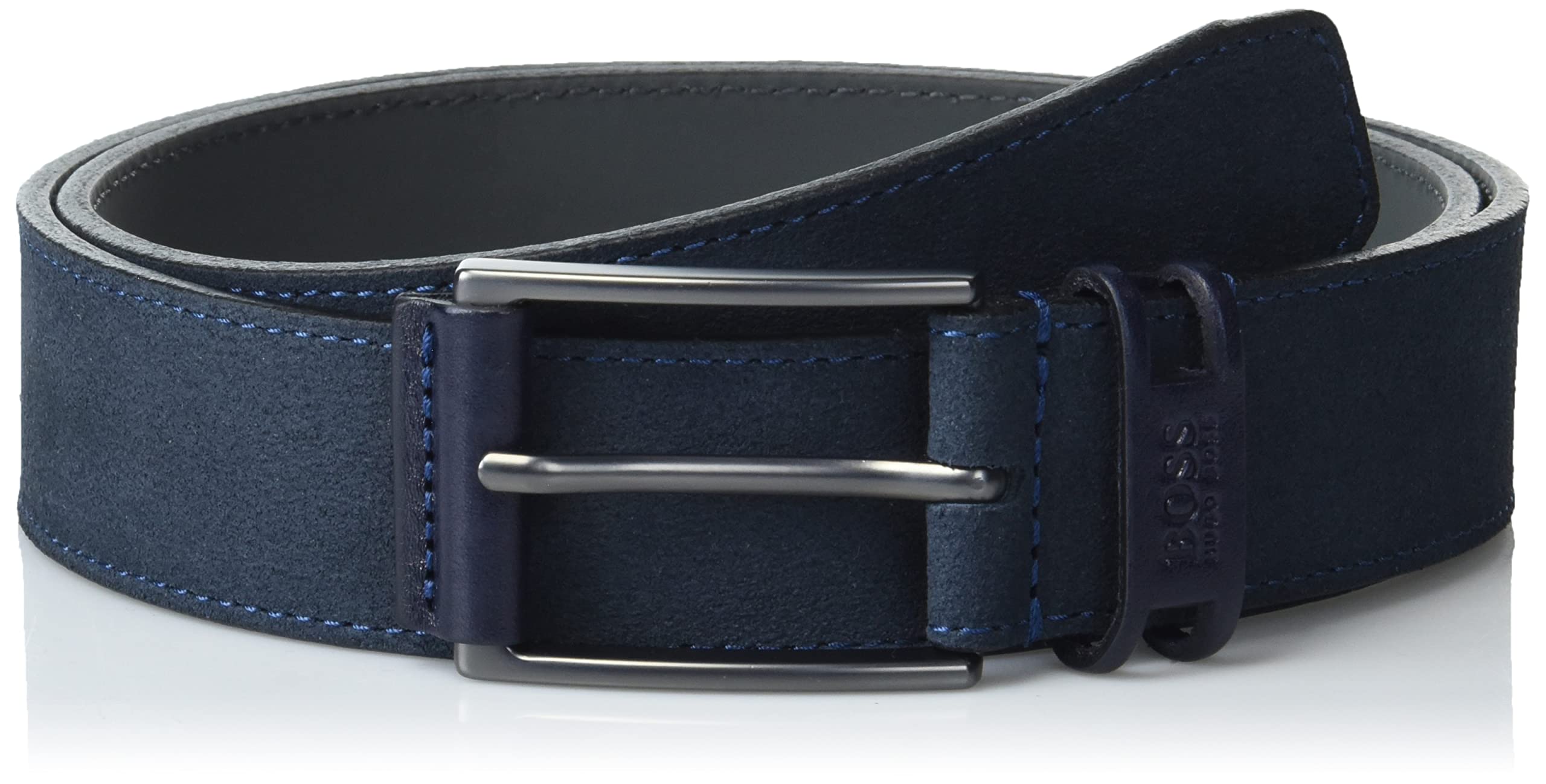 HUGO Boss Soft Suede Leather Matte Hardware Belt