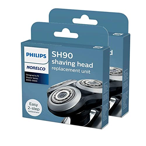Philips Norelco SH90/72 (2 Pack) Series 9000 Replacement Blades w/Newly Designed V-Track Precision Blades Replaces SH90/62 - (2 Pack), 1.0 Count