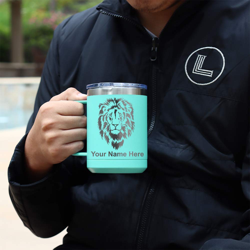 LaserGram 15oz Vacuum Insulated Coffee Mug, LPN Licensed Practical Nurse, Personalized Engraving Included (Teal)