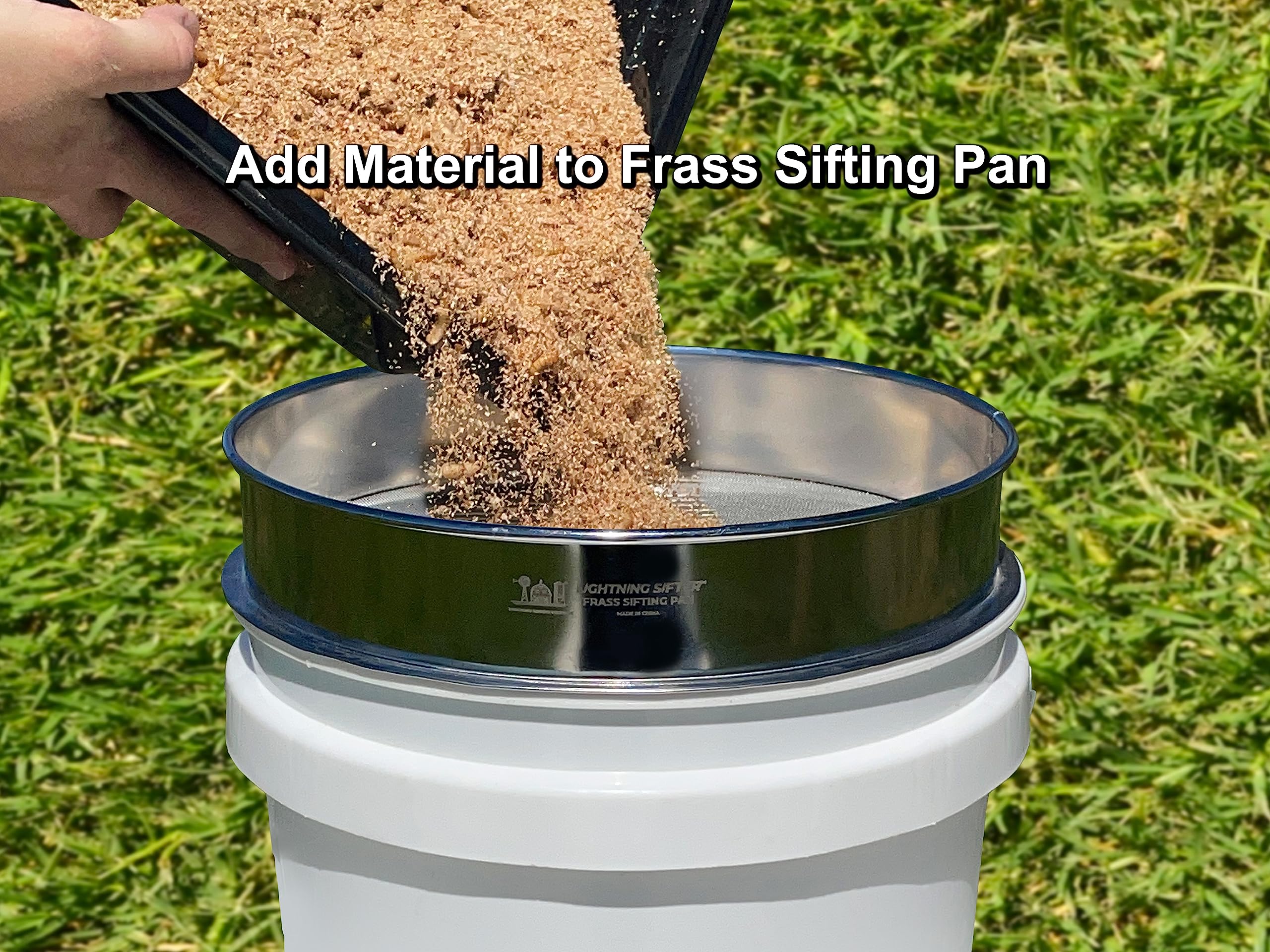 Mealworm Farming Solutions MFS' Lightning Sifter Frass Sifting Pan (D-11)