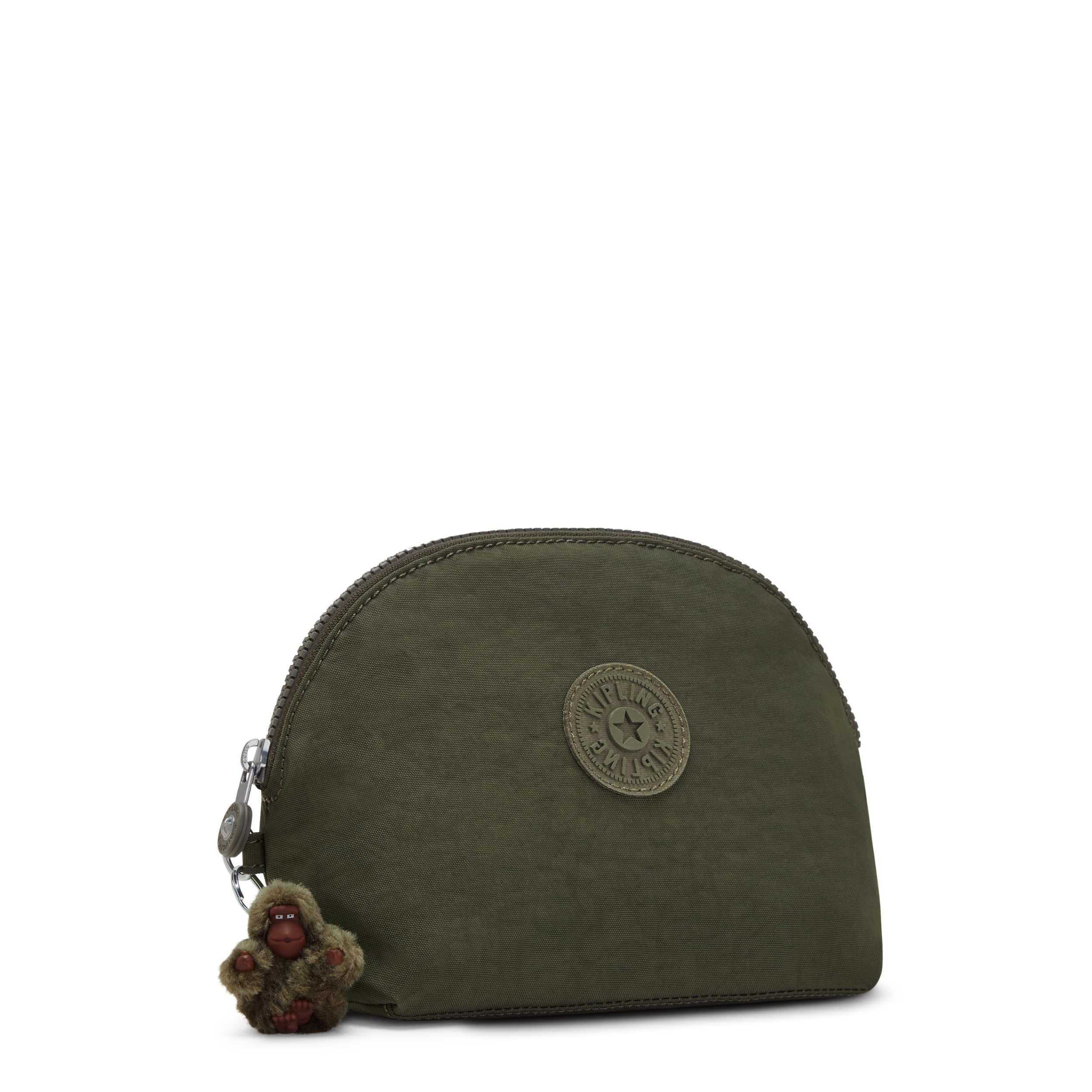 Kipling Womens Women's Zadok Pouch, Lightweight, Organize Accessories, Slip Compartments, Top Zip Closure, Nylon Pouch, Jaded Green Tonal, 8 L x 6.38 H 3.75 D US