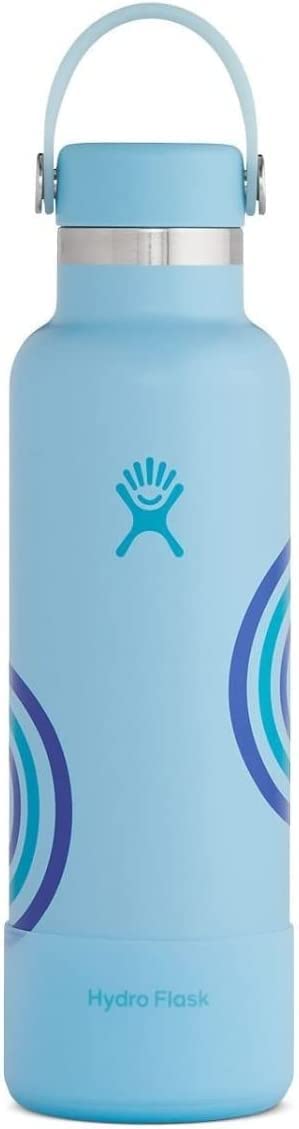 Hydro Flask Water Bottle 621 ml (21 oz), Refill For Good Edition, Stainless Steel & Vacuum Insulated, Standard Mouth with Leak Proof Flex Cap, Geyser