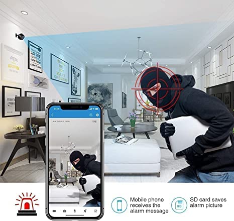 Hidden Camera WiFi Mini Spy Camera Cameras HD 1080P Wireless Small Nanny Cam with Night Vision and Motion Detection for Home Surveillance